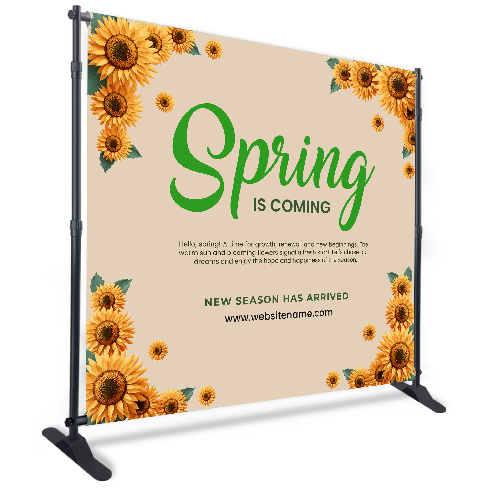Step-and-Repeat Backdrop Banner Stand - RJ Max Media